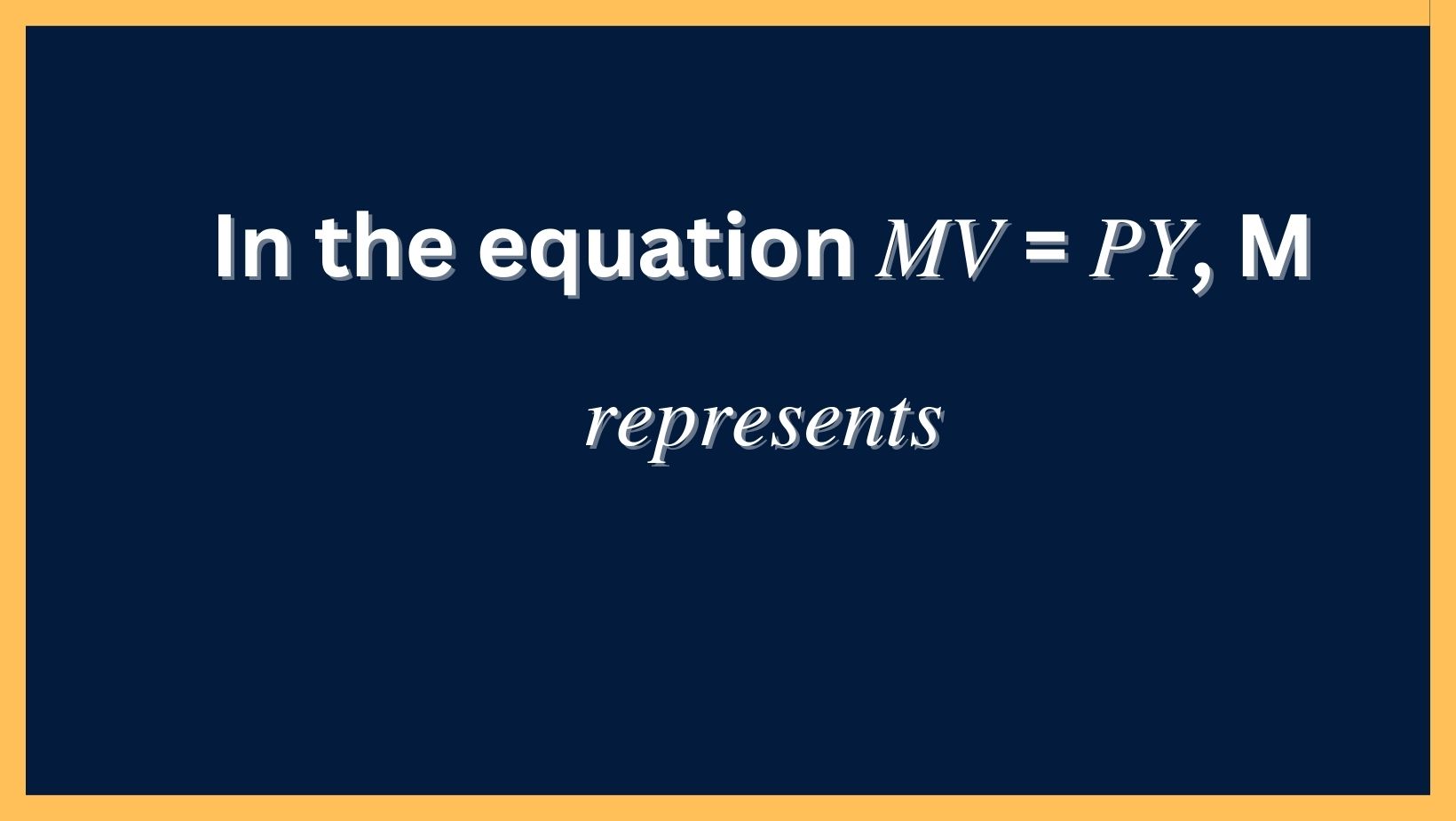 In The Equation In The Equation
